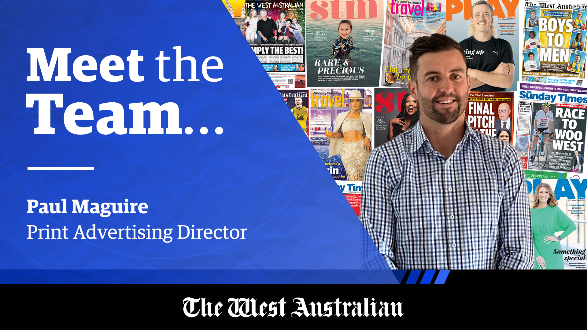 Meet the Team - Print Advertising Director, Paul Maguire - Seven West ...